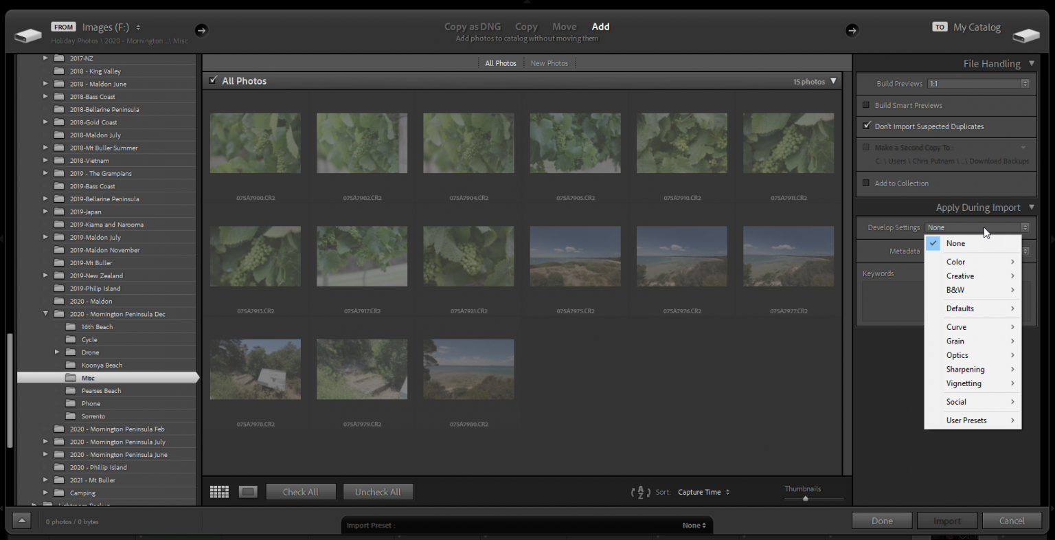 LIGHTROOM PROCESS WORKFLOW - Photo Basecamp